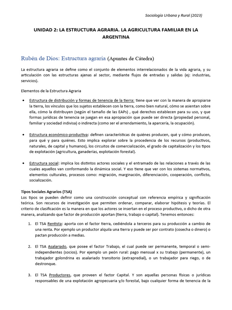 Unidad 2 | PDF | Agricultura | Campesino