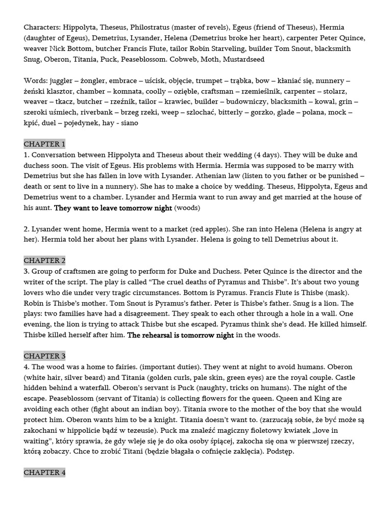 A Midsummer Night's Dream | PDF | A Midsummer Night's Dream | Fairies