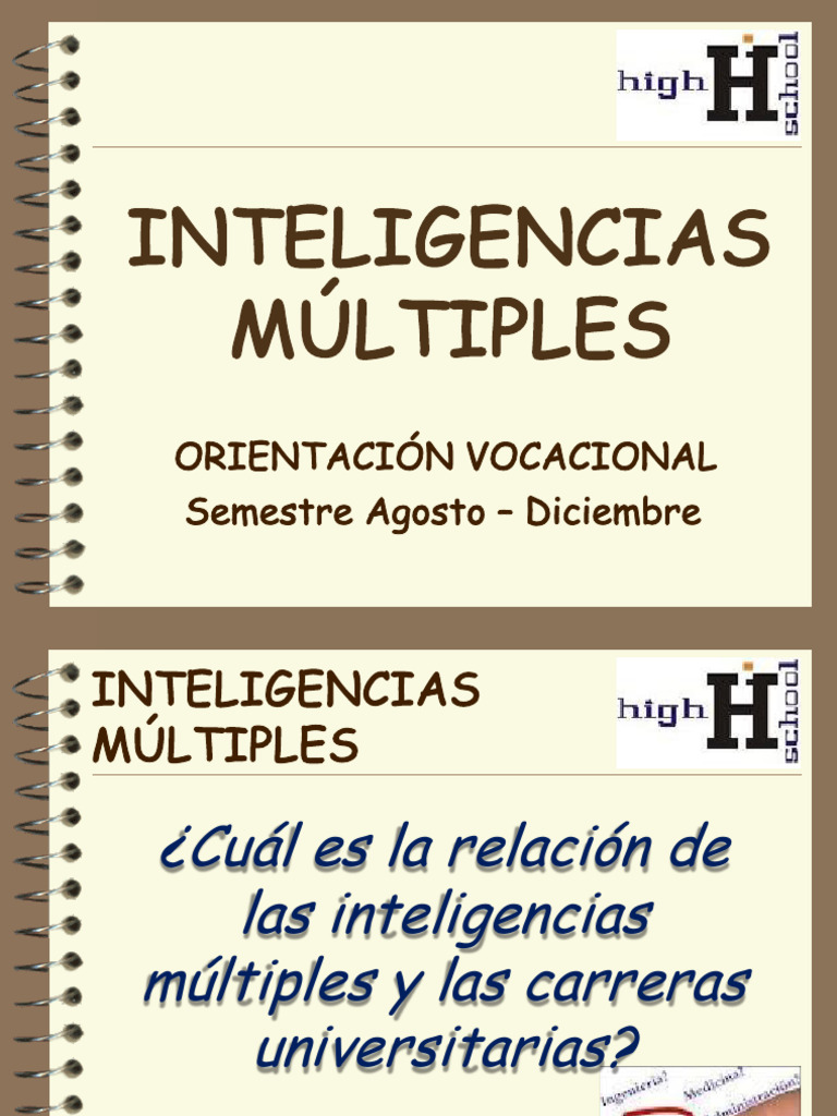 Inteligencias Multiples | PDF | Ciencias del comportamiento | Psicología cognitiva