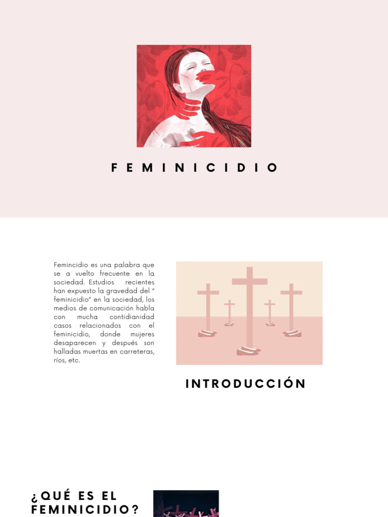 Feminicidio Diapositivas | Descargar gratis PDF | La violencia contra las mujeres | Crimen y ...