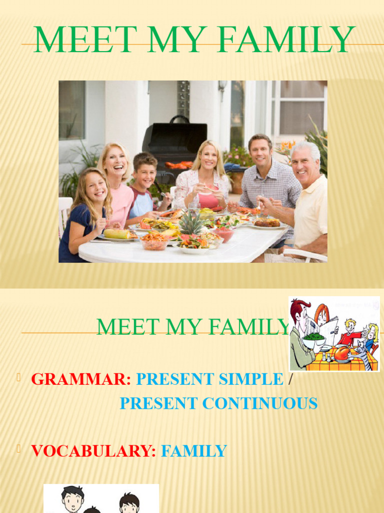 Meet My Family | Download Free PDF | Linguistics | Grammar