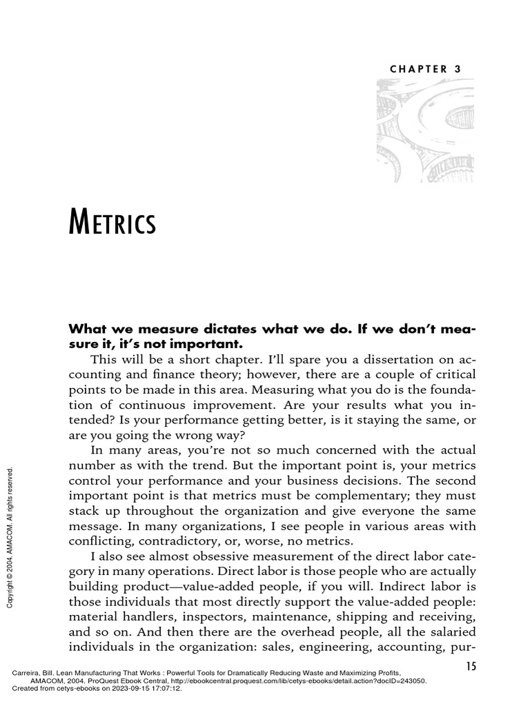 Lean Manufacturing That Works Powerful Tools For D... - (Chapter 3 ...