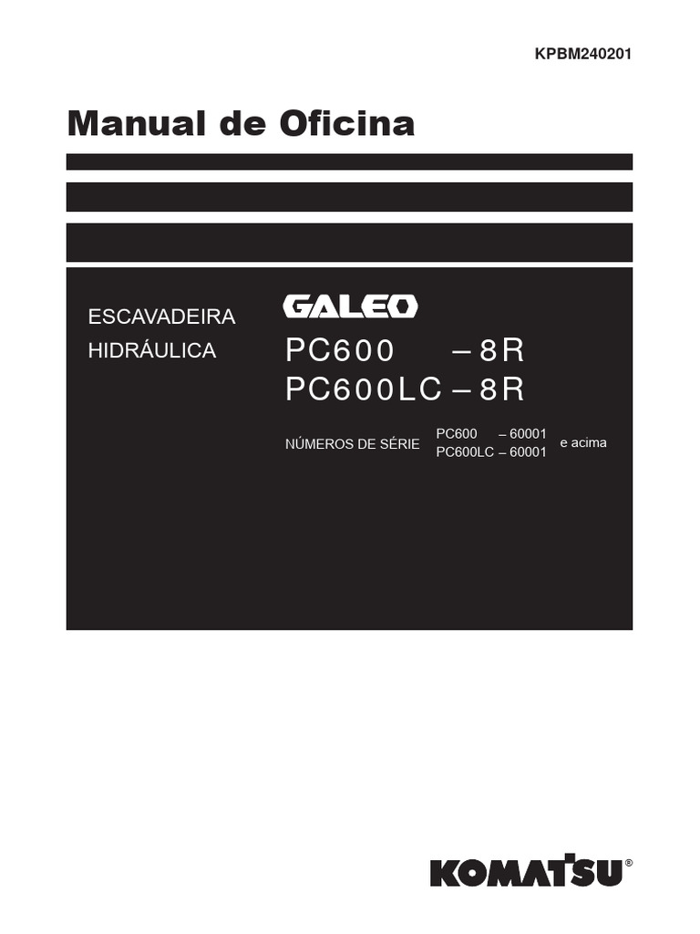 PC600-8R PC600LC-8R | PDF | Motores | Bomba