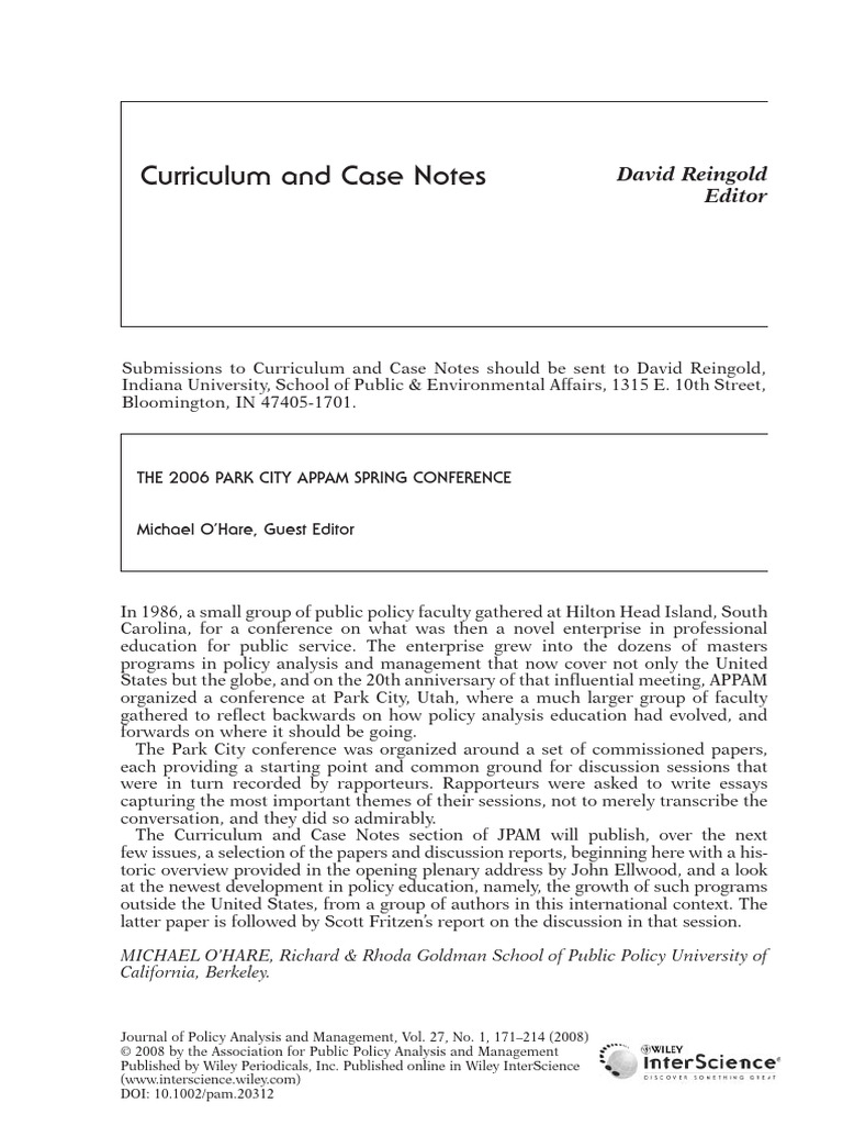 MPP Programs Emerging Around The World | PDF | Public Administration