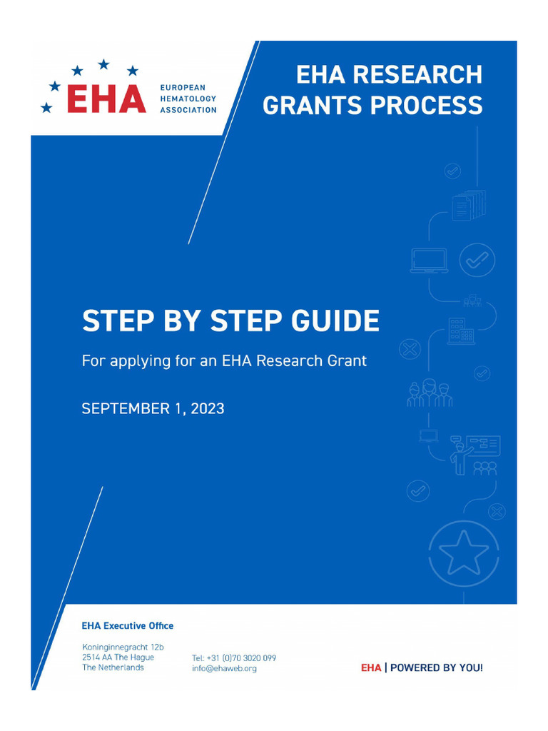 RG - 2024 - Guide To Applying For An EHA Research Grant | PDF | Doctor ...
