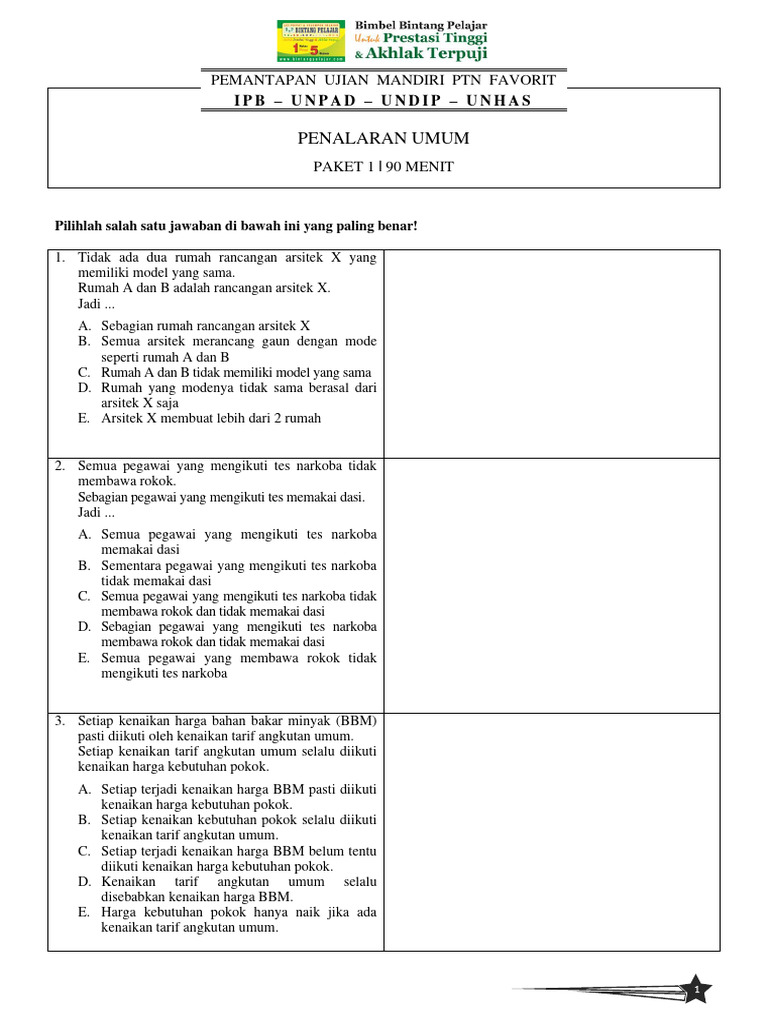 IPB - Paket 1 (Layout) TA 22-23 | PDF