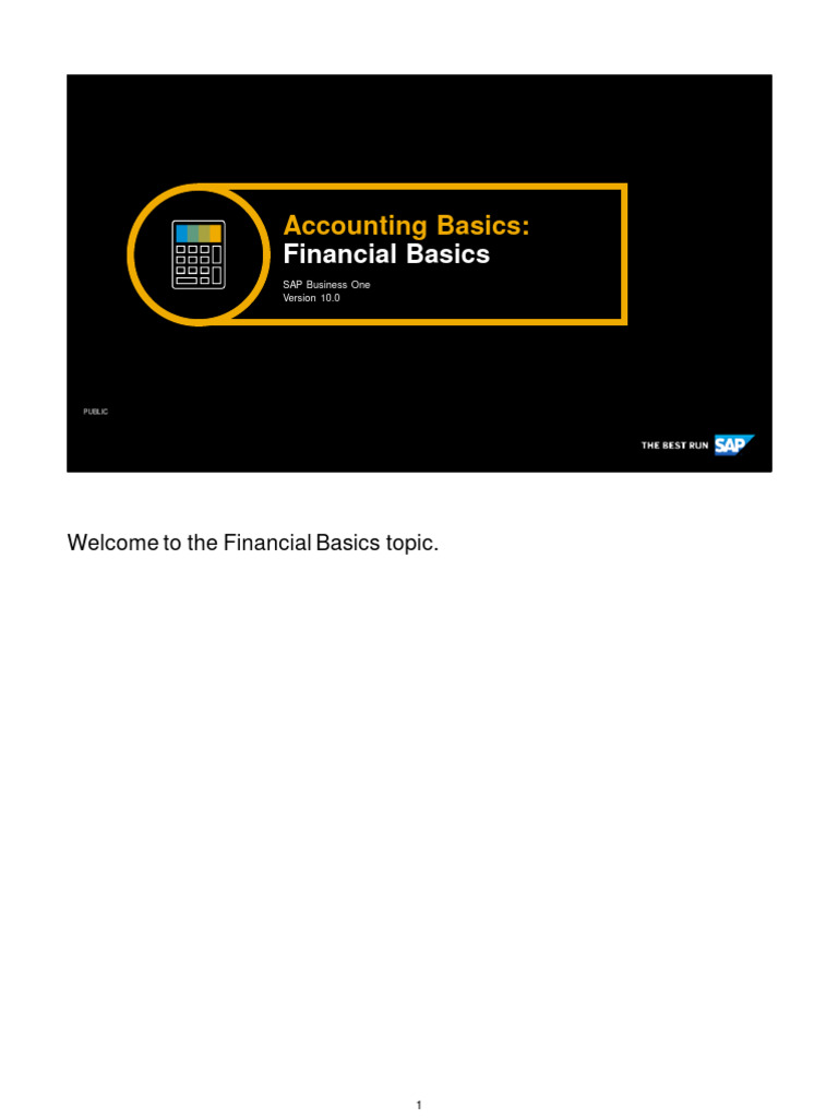 Accounting Basics-Financial Basics | PDF | Debits And Credits | Accounting