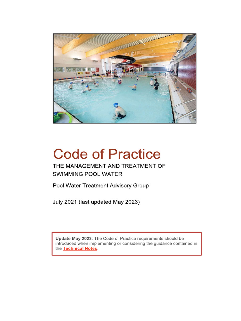 Code of Practice - Pool Management | PDF