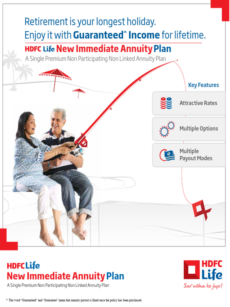 HDFC Life New Immediate Annuity Plan | PDF | Life Annuity | Myocardial ...