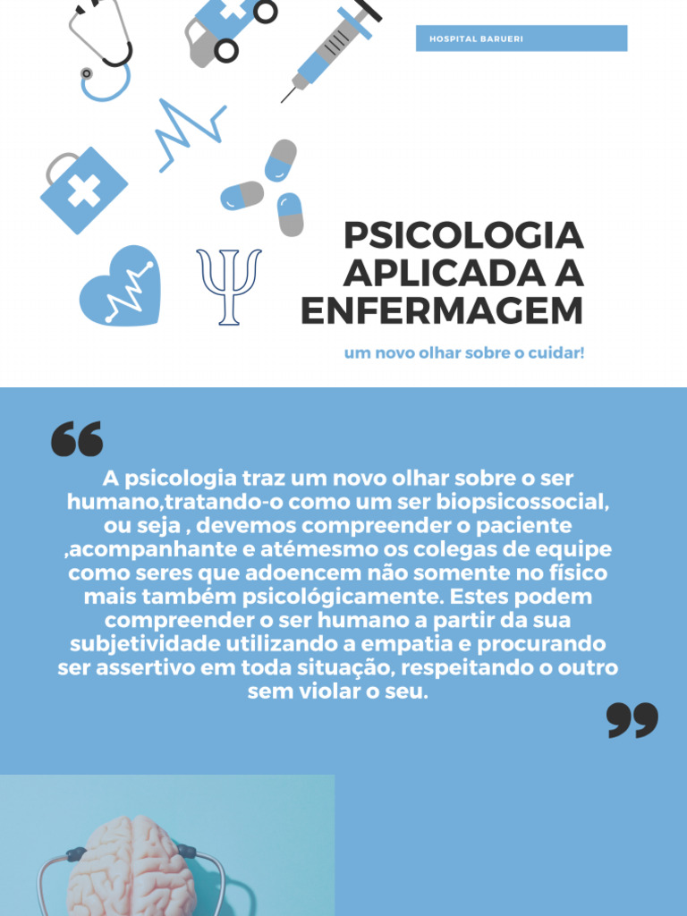 Psicologia Aplicada A Enfermagem | PDF
