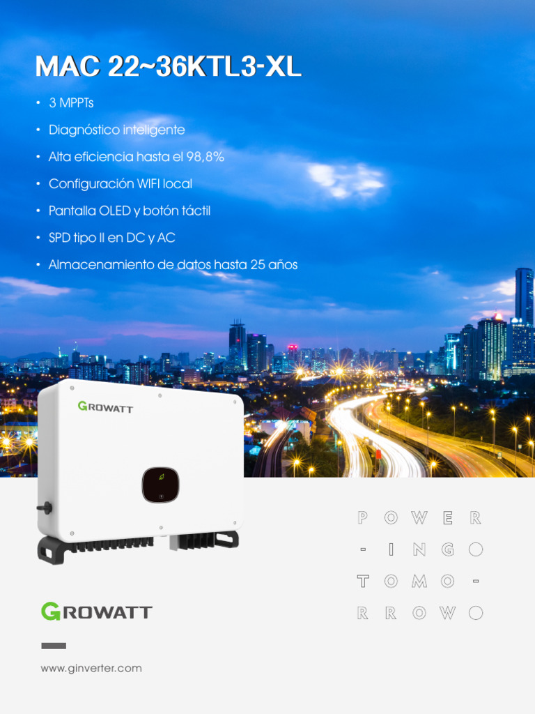MAC 22-36KTL3-XL Hoja de Datos MX 202308 | PDF | Ingeniería Informática ...