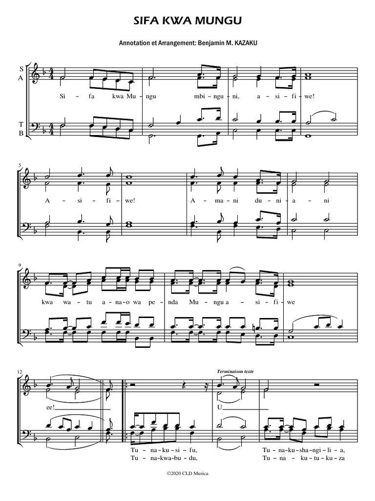 Sifa - Kwa - Mungu 1-3 | PDF