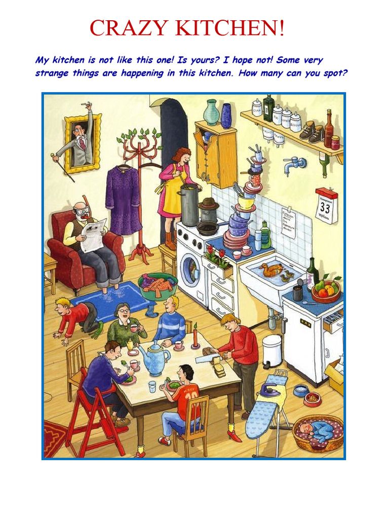 Picture Description Exercise Crazy Kitchen Picture Description ...