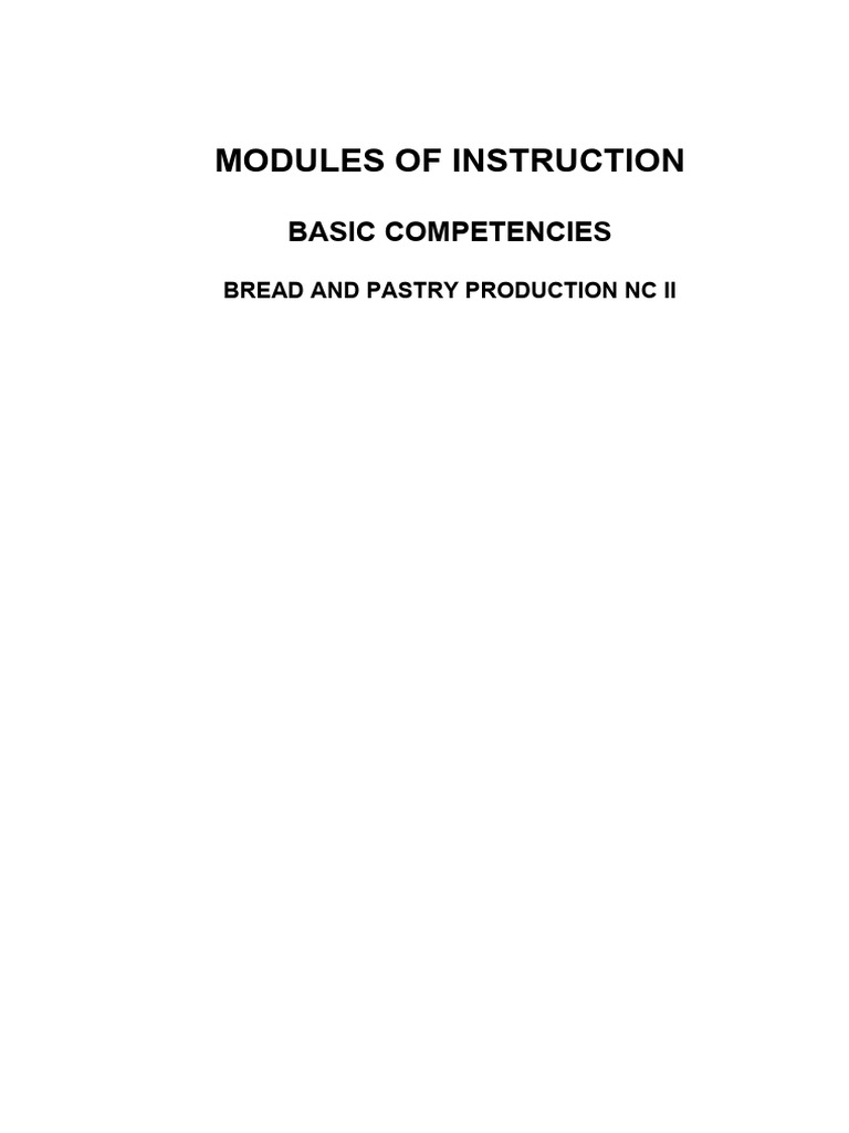 Basic COMPETENCIES Module of Instruction | PDF | Occupational Safety ...