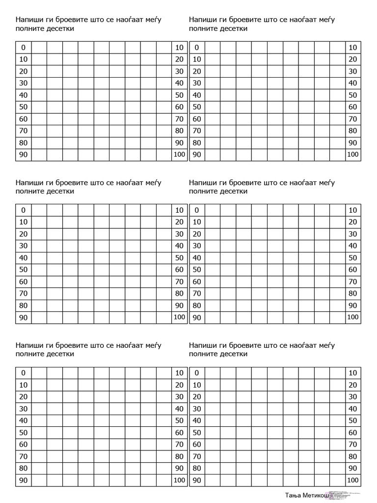 Broevi Megu Polni Desetki | PDF