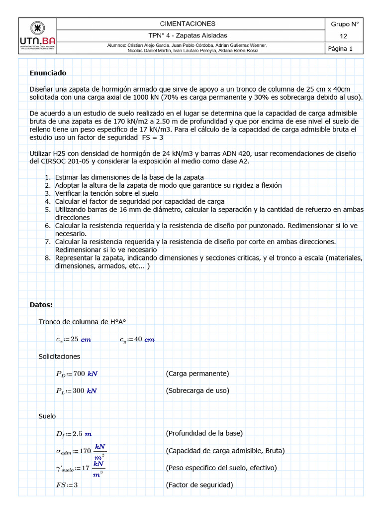 TPN°4 Prueba | PDF | Hormigón | Ingeniero civil