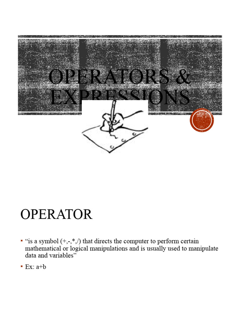 Operators and Expressions | PDF | Mathematical Logic | Computing