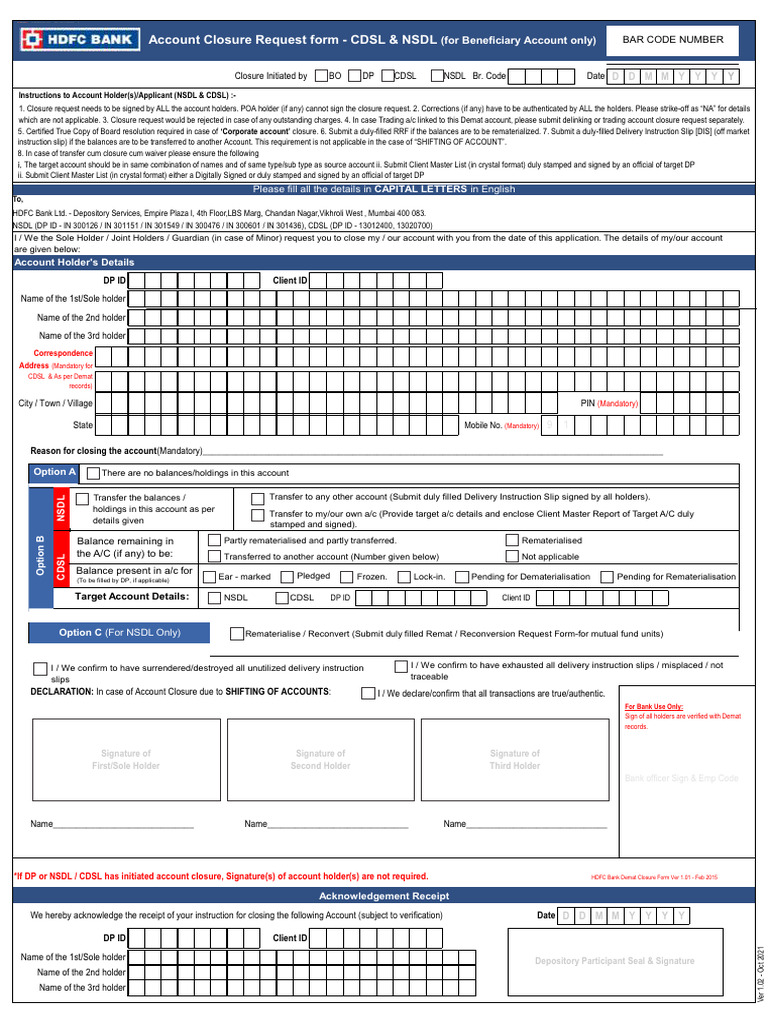 Demat Closure | PDF | Market (Economics) | Financial Markets