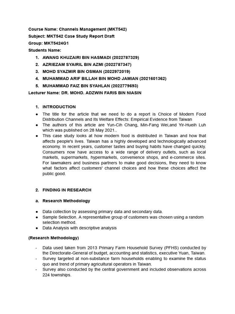 Draft Mkt542 Group | PDF | E Commerce | Statistics