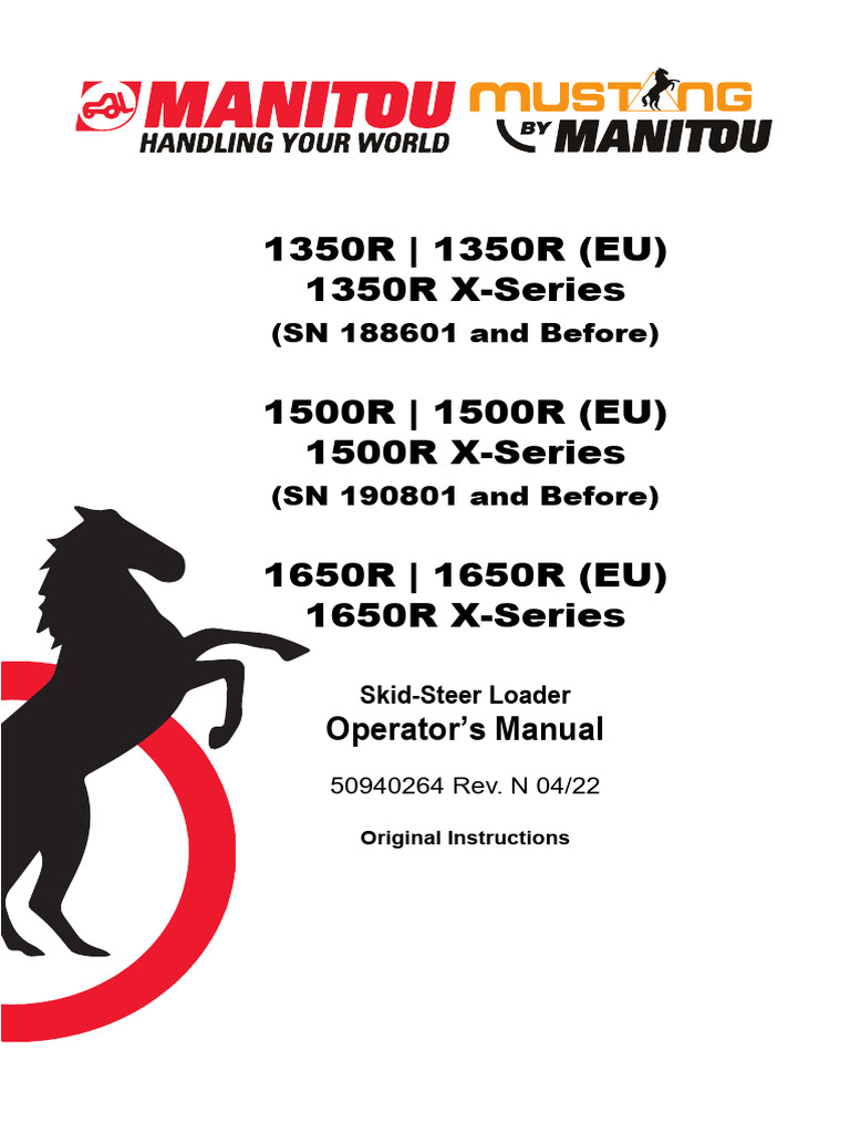 Manitou 1650R Operators Manual | PDF | Elevator | Databases