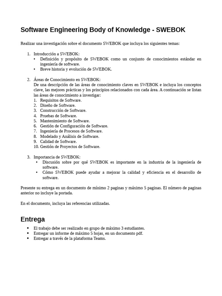 Swebok | PDF