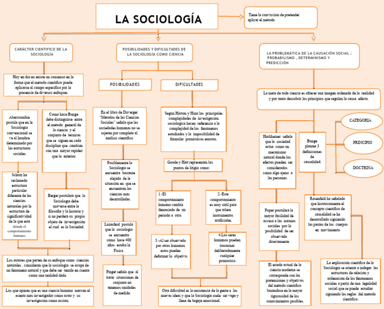 Mapa Conceptual de La Sociologia 3 | PDF | Sociología | Science
