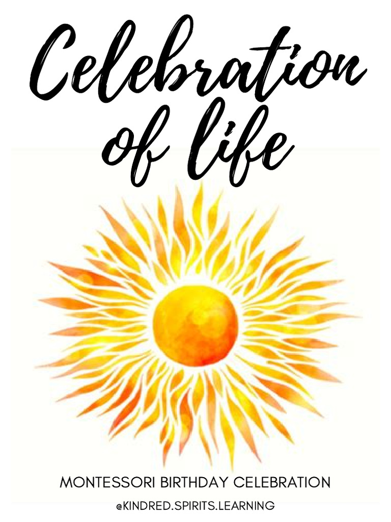 Montessori Birthday Celebration Guide | PDF