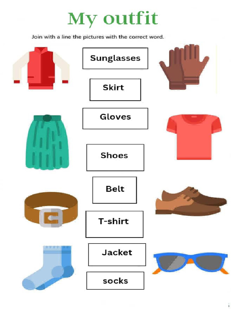 Clothes Worksheet | PDF
