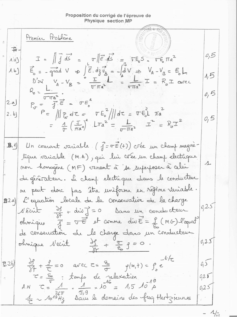 2006 MP Physique Corr | PDF