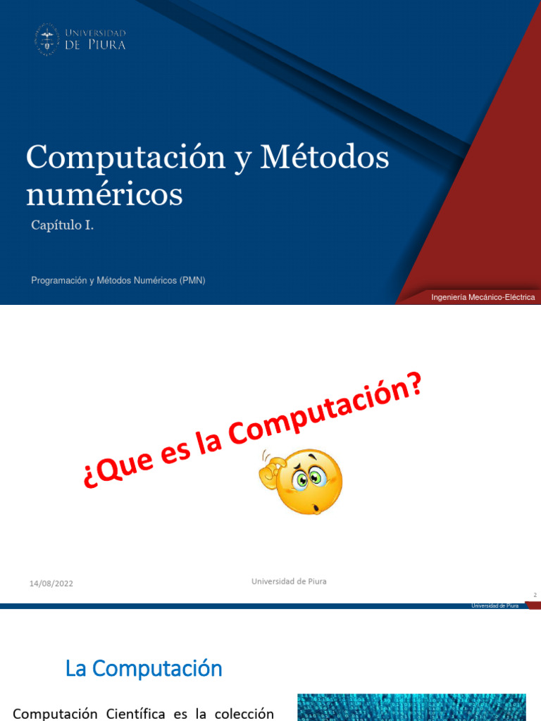 1.1. Computación Métodos de Cálculo | PDF | Análisis numérico | Informática