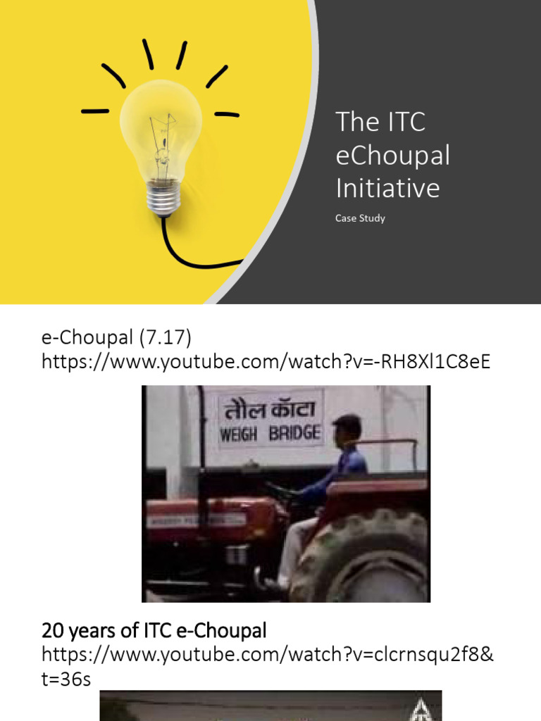 ITC eChoupal Case Study: Success & Impact | PDF | Supply Chain ...