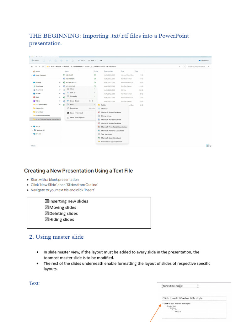 ICT Practical 'Presentations' and 'Graphs and Charts' | PDF | Chart ...