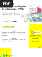Acesso e Cadastro na Plataforma PARC | PDF