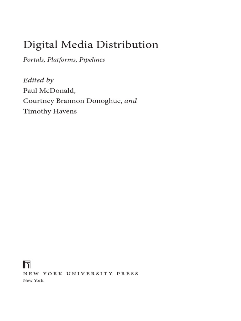 Lotz - Circulation - in - Digital Media Distribution | PDF | Mass Media ...