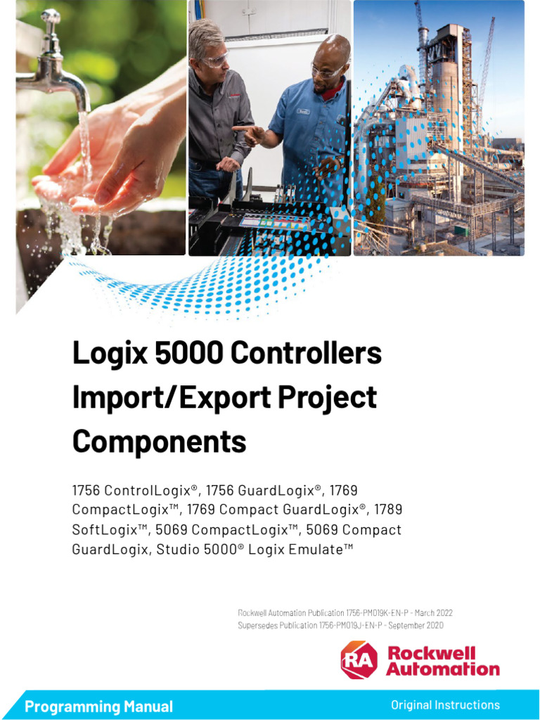 Logix5000 Controllers Import Export Projects Components | PDF | Online And Offline | Automation