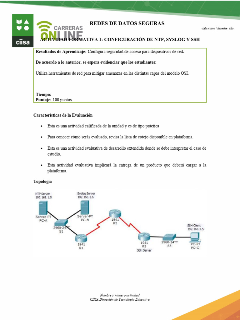 Actividad - Sumativa 1 | PDF | Enrutador (Computación) | Red de computadoras