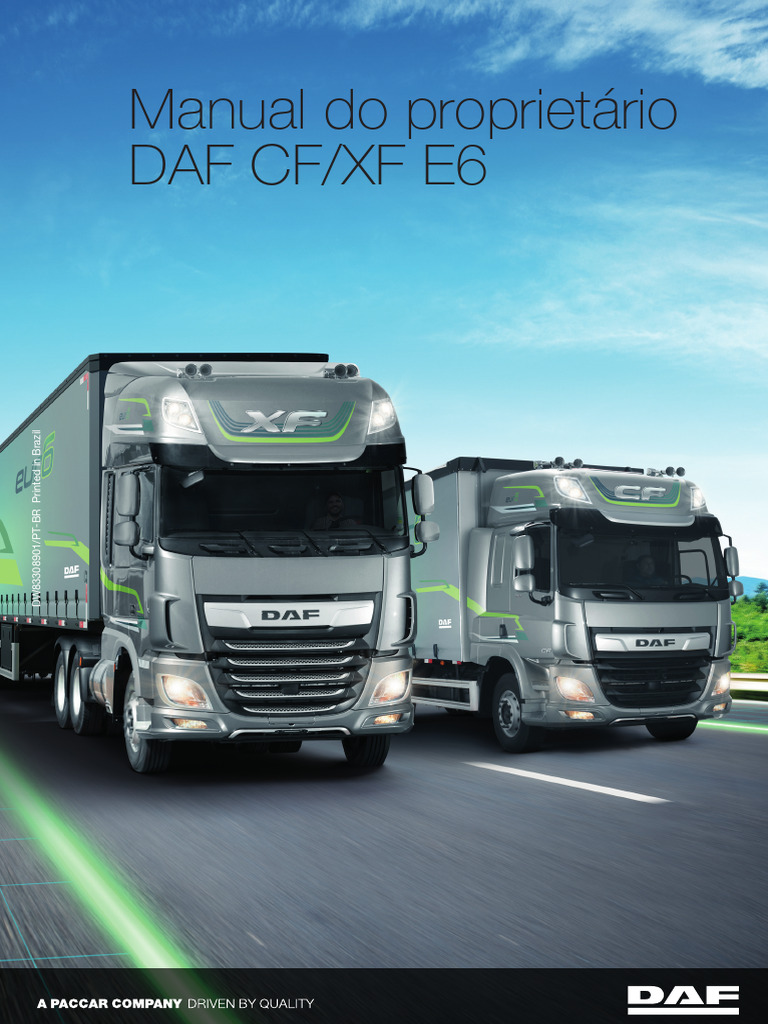 DAF - Manual XF e CF Euro 6 | PDF | Eixo | Freio