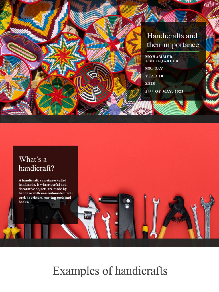 Handicrafts and Their Importance | PDF