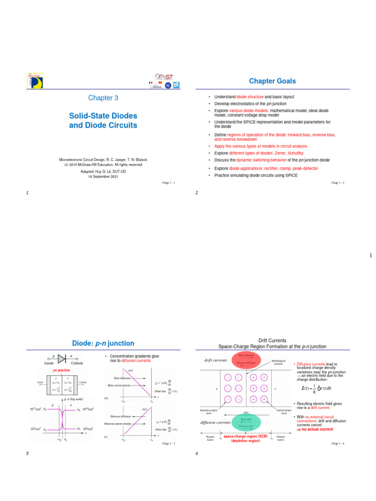 Chapter3_Diode_DiodeCircuits_LQHuy_sept21 (1) | PDF | Rectifier | P–N Junction