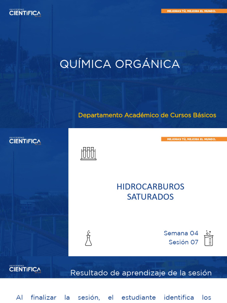 Química Orgánica - Sem-04 - Sesión-07 - 2023-2 | PDF | Hidrocarburos | Alcano