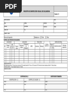 Formato Inspeccion Visual | PDF | Construcción | Soldadura