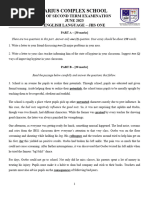 JHS 1 English Exam Questions and Answers | PDF