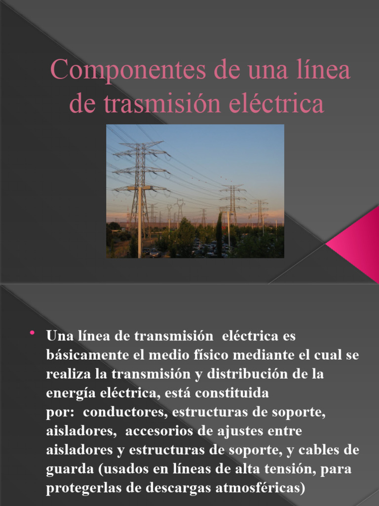 Componentes de Una Linea de Trasmision e | PDF | Aislador (Electricidad ...