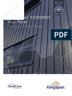 Kingspan Quadcore ks1000rw Roof Panel Data Sheet en GB Ie | PDF | Roof | Building Engineering
