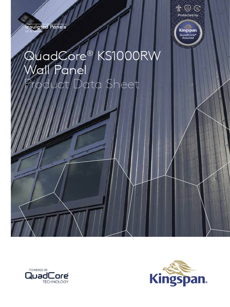 Kingspan Quadcore ks1000rw Wall Panel Data Sheet en GB Ie | PDF