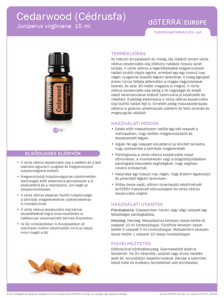 Cedarwood Oil | PDF