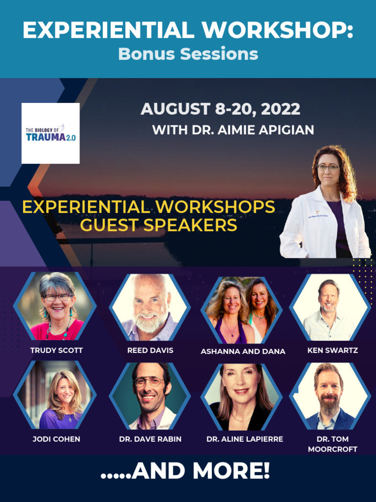 Experiential Workshop Speakers Schedule | Download Free PDF | Stress (Biology) | Mental Health
