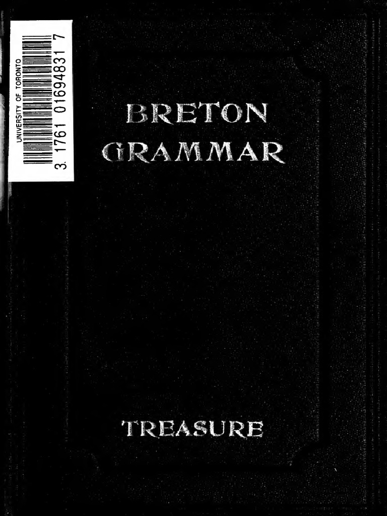 An Introduction To Breton Grammar | PDF | Grammatical Tense | Verb