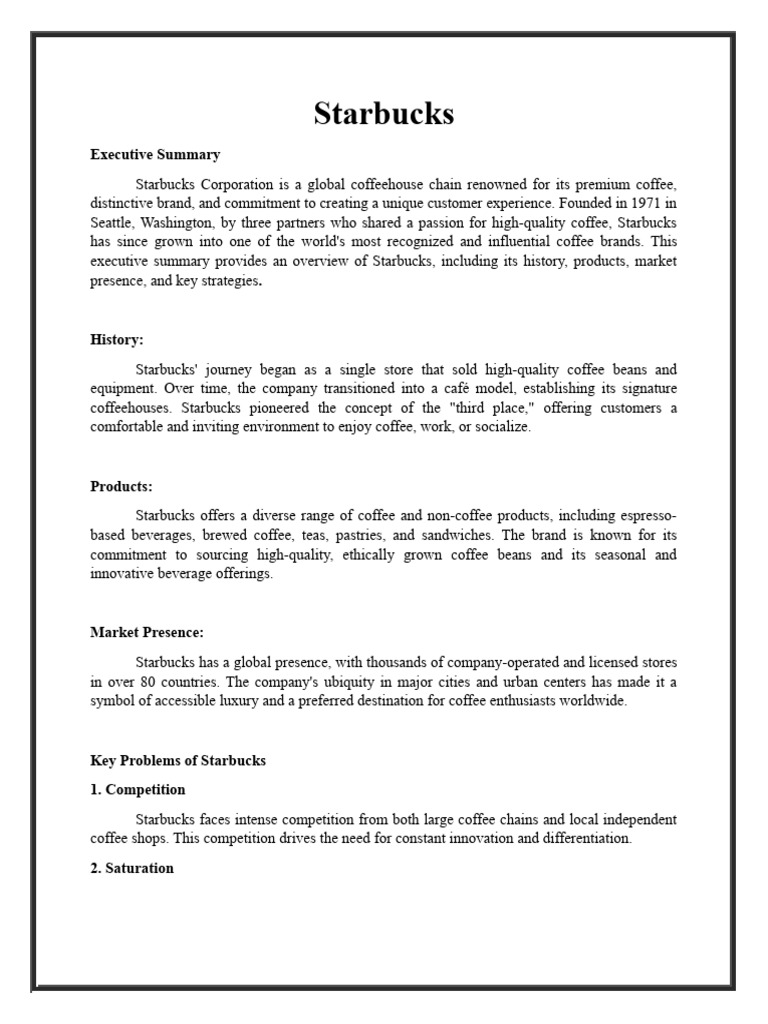 Starbucks | PDF | Starbucks | Coffeehouse