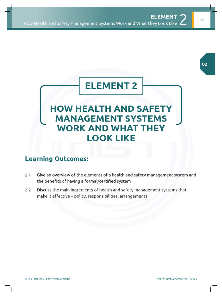 Element 2 Nebosh | PDF | Occupational Safety And Health | Safety